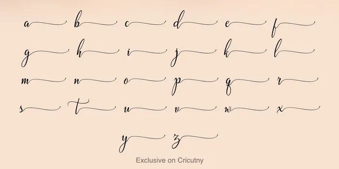 Calligraphy Font is free - Cricut and Silhouette friendly
